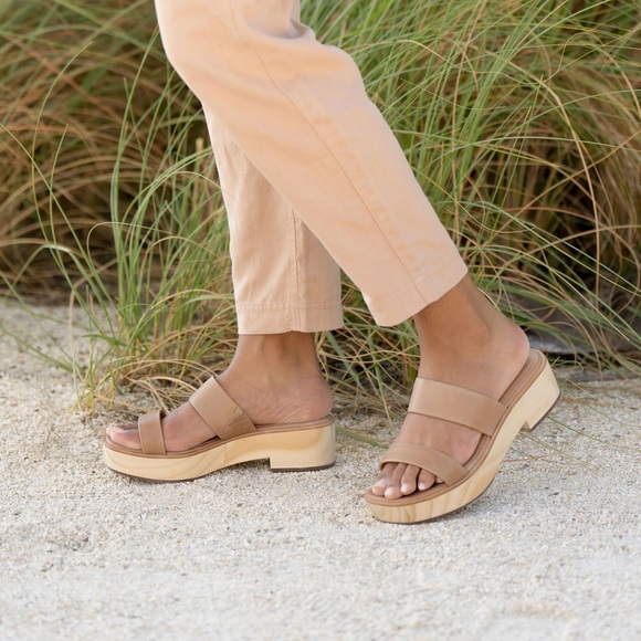 Nisolo | Shoes | Nisolo Ellie Leather Allday Wooden Clog In Almond Size ...